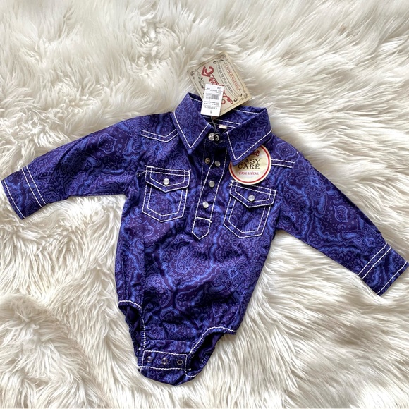 Rafter C | Shirts & Tops | Nwt Rafter C Cowgirl Button Up Onesie Shirt ...